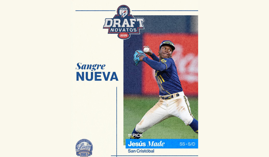 Jesús Madé es la primera selección del Licey en el Draft de Novatos ...